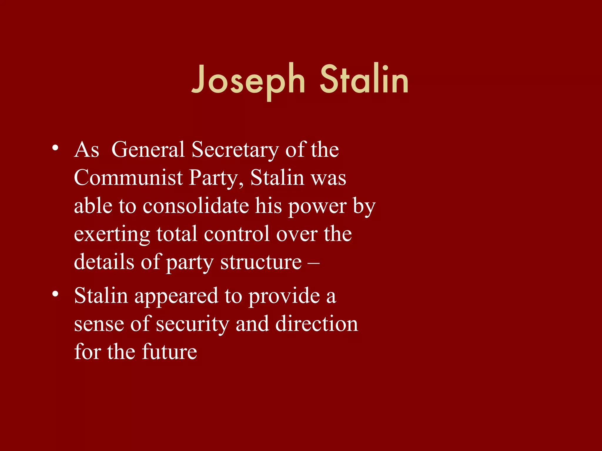 The Soviet Union: Totalitarian State | PPT