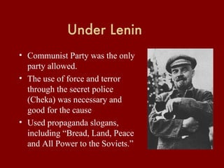 The Soviet Union: Totalitarian State | PPT