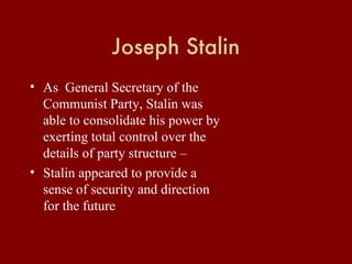 The Soviet Union: Totalitarian State | PPT