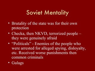 The Soviet Union: Totalitarian State | PPT