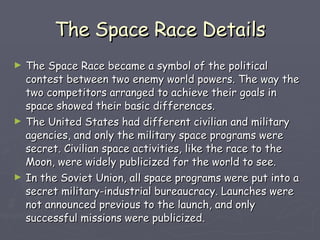 Space Race Summary Space 2.0: How Private Spaceflight, A Resurgent