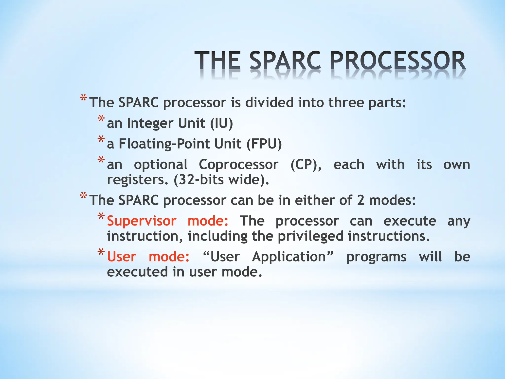 the-sparc-architecture computer organisation.ppt