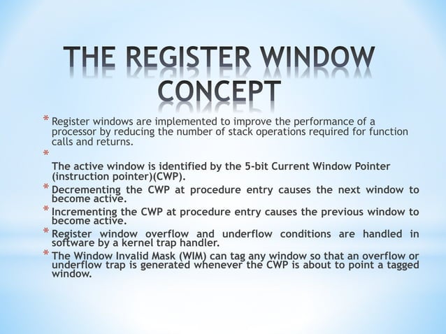 the-sparc-architecture computer organisation.ppt