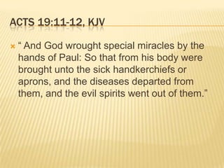 The Spiritual Gift Of Miracles | PPTX
