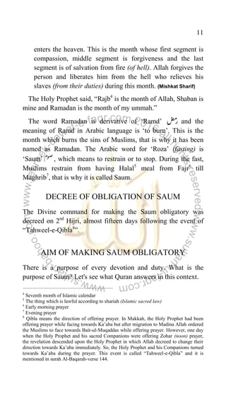 The Spiritual Reality of Saum (Fast) | PDF