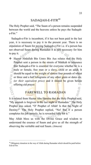 The Spiritual Reality of Saum (Fast) | PDF