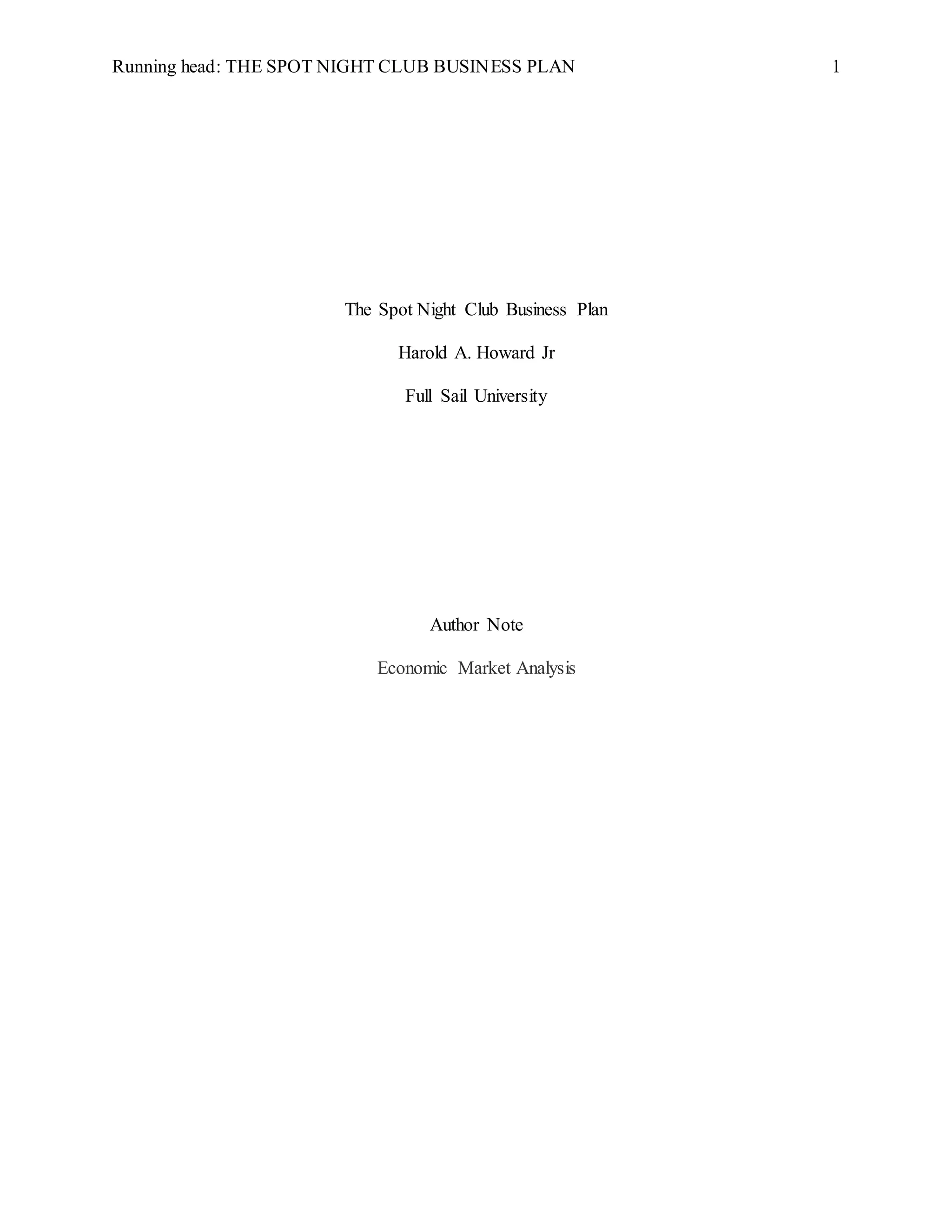 The spot-night-club-business-plan | DOCX | Nightclubs | Attractions