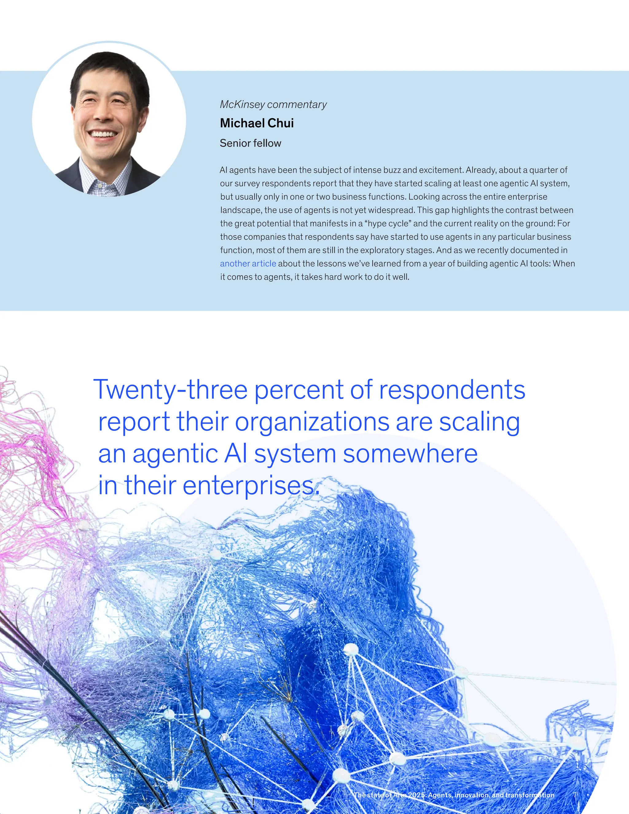 McKinsey report, AI in 2025: Agents, Innovation | PDF