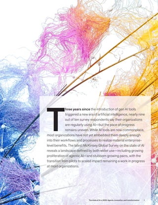 McKinsey report, AI in 2025: Agents, Innovation | PDF