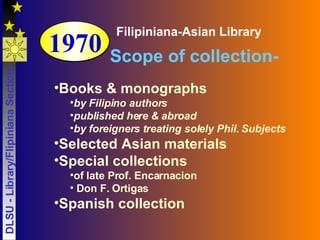 The State of the Art of the DLSU Filipiniana Collection | PPT