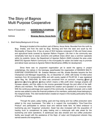 The Story of Bagnos Multi-Purpose Cooperative: Supporting Farmers for ...