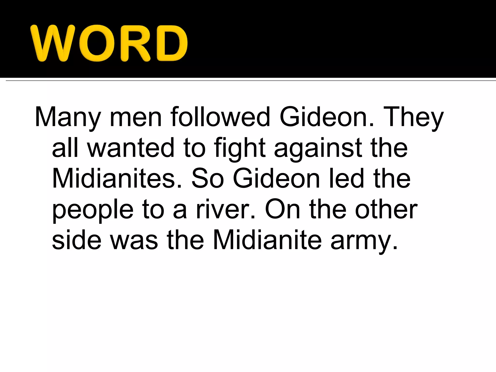 The Story Of Gideon | PPT