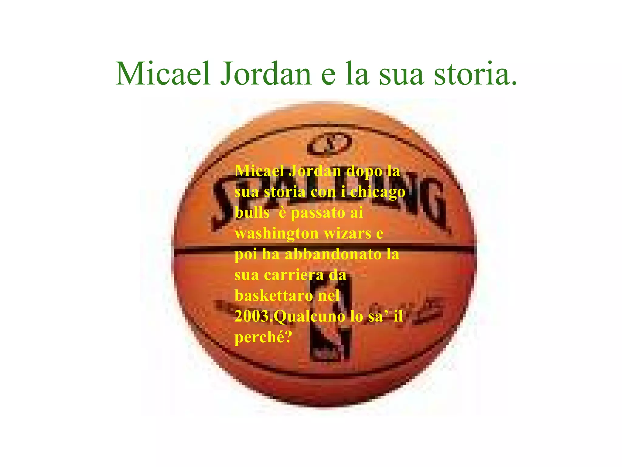 The Story Of Michael Jordan | PPT
