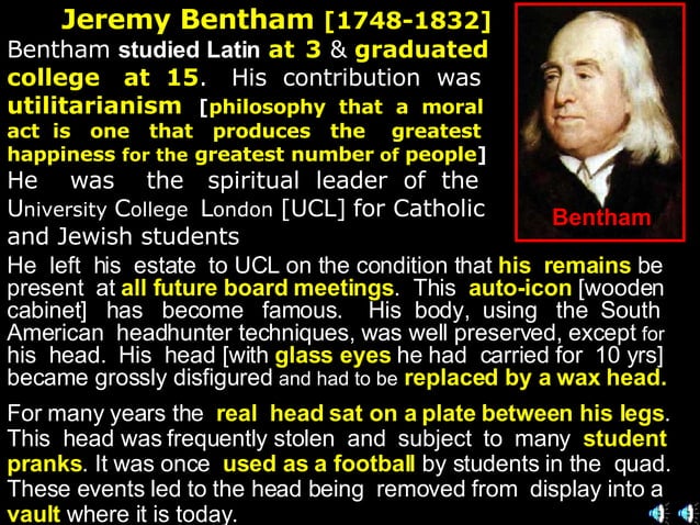 The Strange World of Jeremy Bentham | PPT