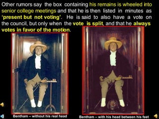 The Strange World of Jeremy Bentham | PPT