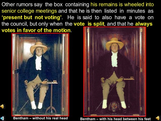 The Strange World of Jeremy Bentham | PPT | Free Download