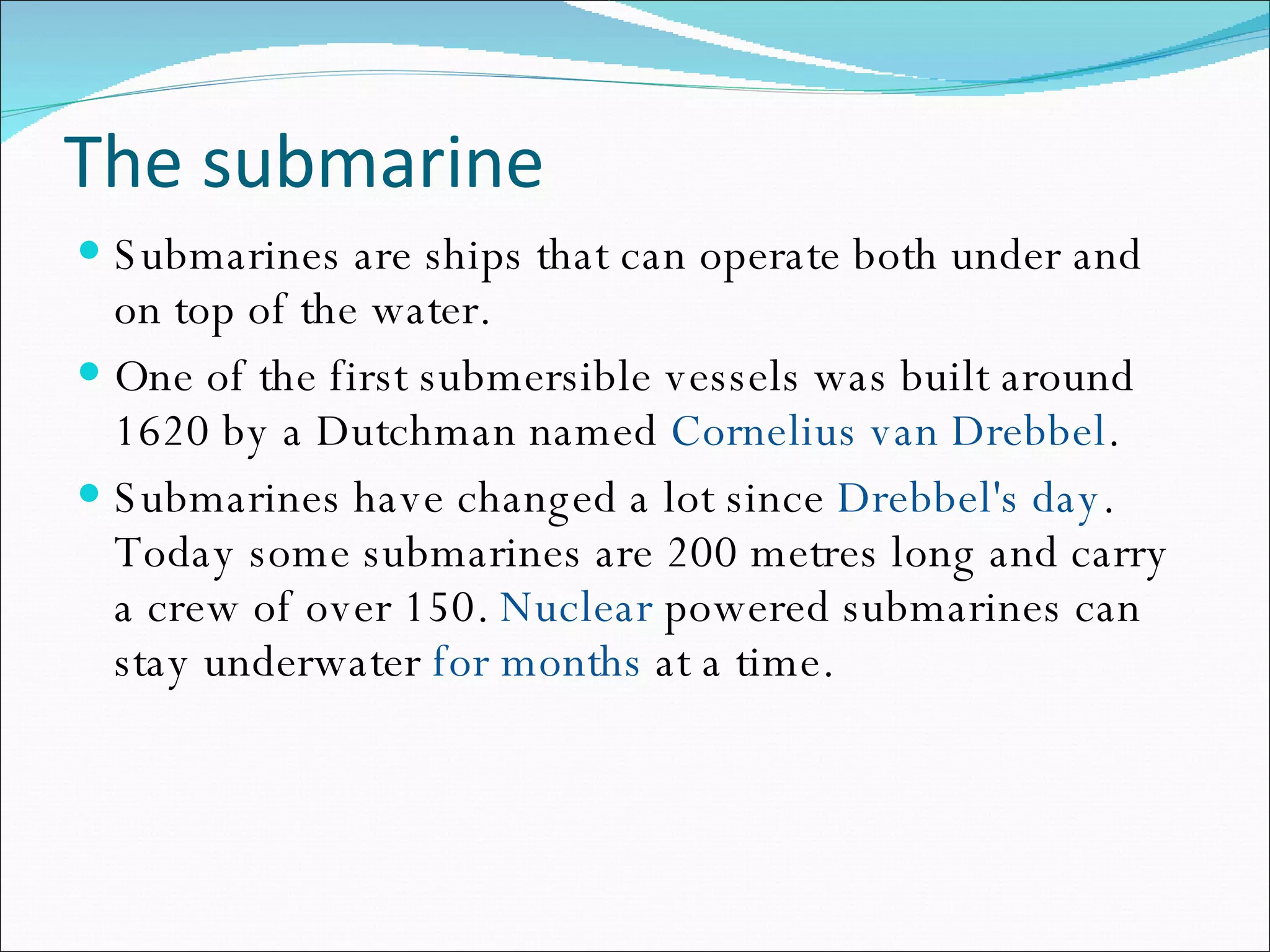 The Submarines | PPT