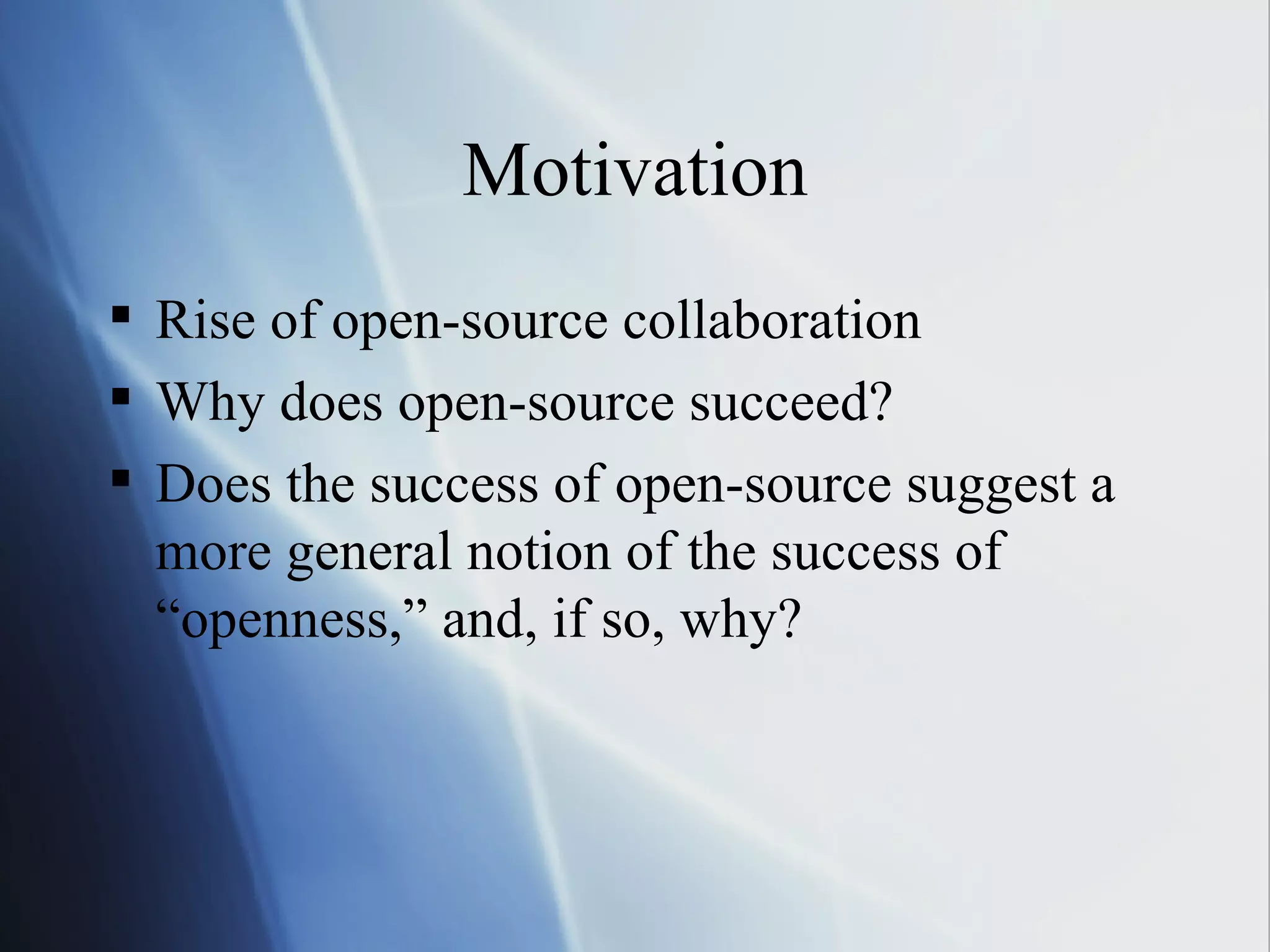 The Success of Openness | PPT | Computer Software and Applications | Computing