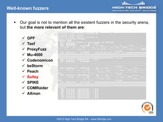 Fuzzing: An introduction to Sulley Framework | PDF