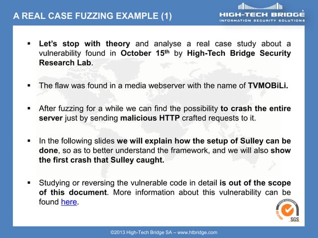 Fuzzing: An introduction to Sulley Framework | PDF