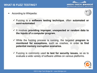 Fuzzing: An introduction to Sulley Framework | PDF