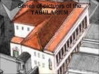 Roman Republic: the Tabularium | PPT