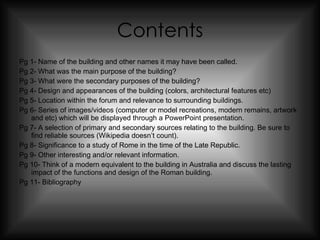 Roman Republic: the Tabularium | PPT