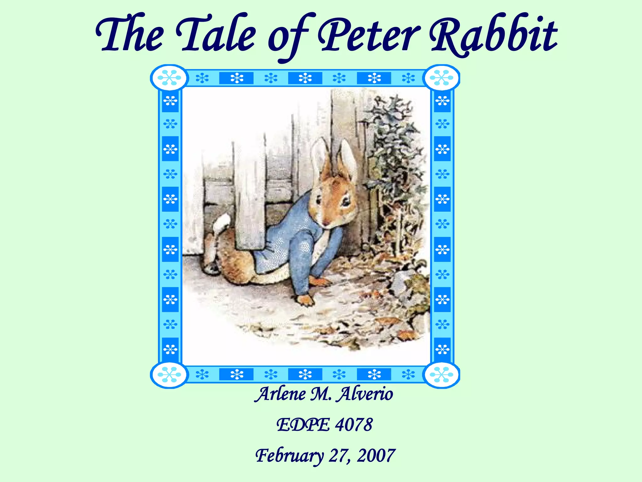the tale of peter rabbit | PDF