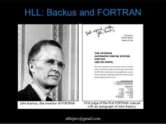 Life and Work of Dr. John Backus | Turing100@Persistent