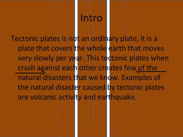 The Tectonic Plates And Volcanoes | PPT