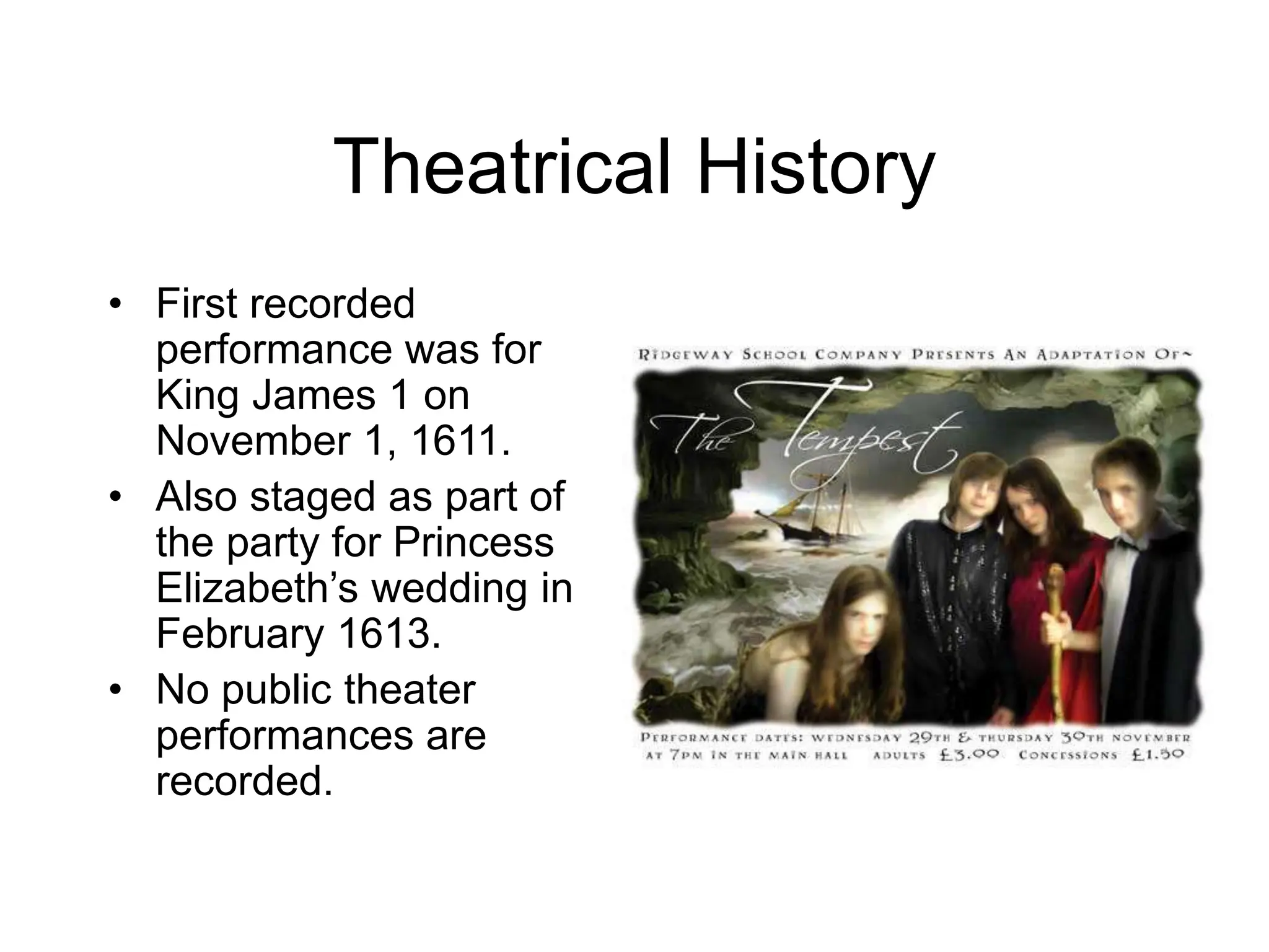 THE TEMPEST INTRODUCTION FOR WILLIAM SHAKESPEARE | PPT