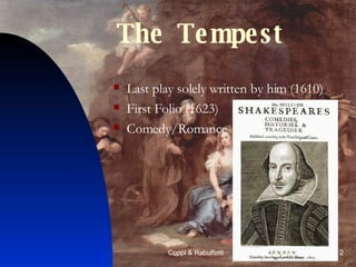 The Tempest by William Shakespeare | PPT