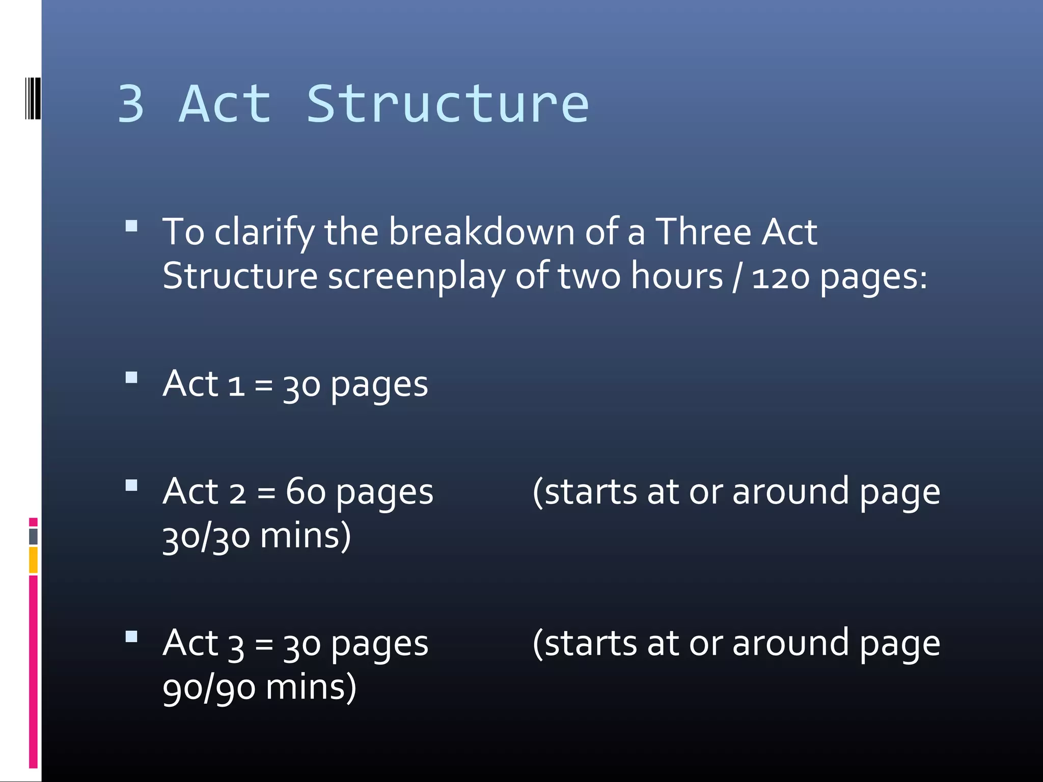 Three Act Structure | PPT