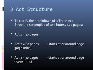 Three Act Structure | PPT