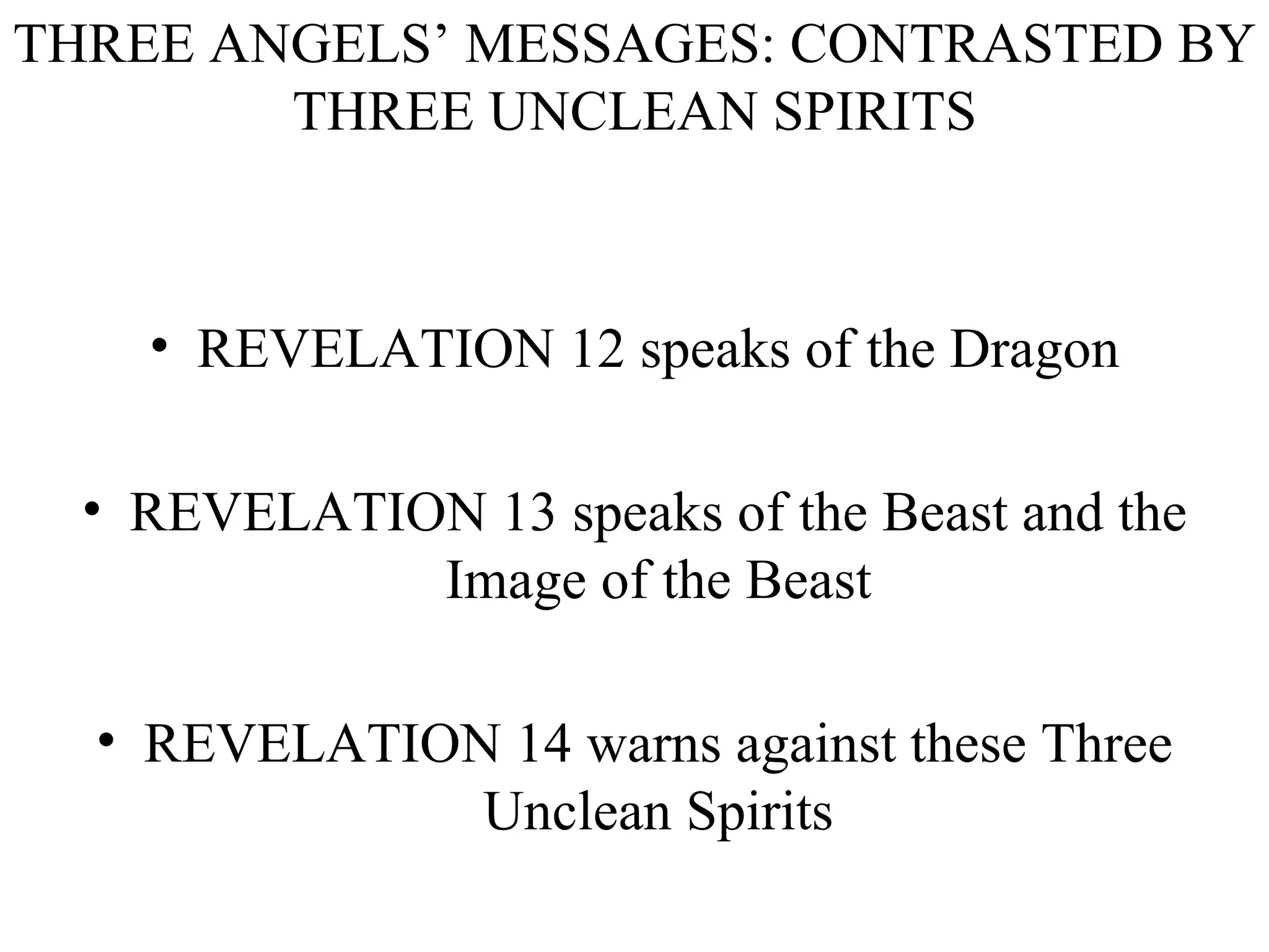 The Three Angels Message | PPT
