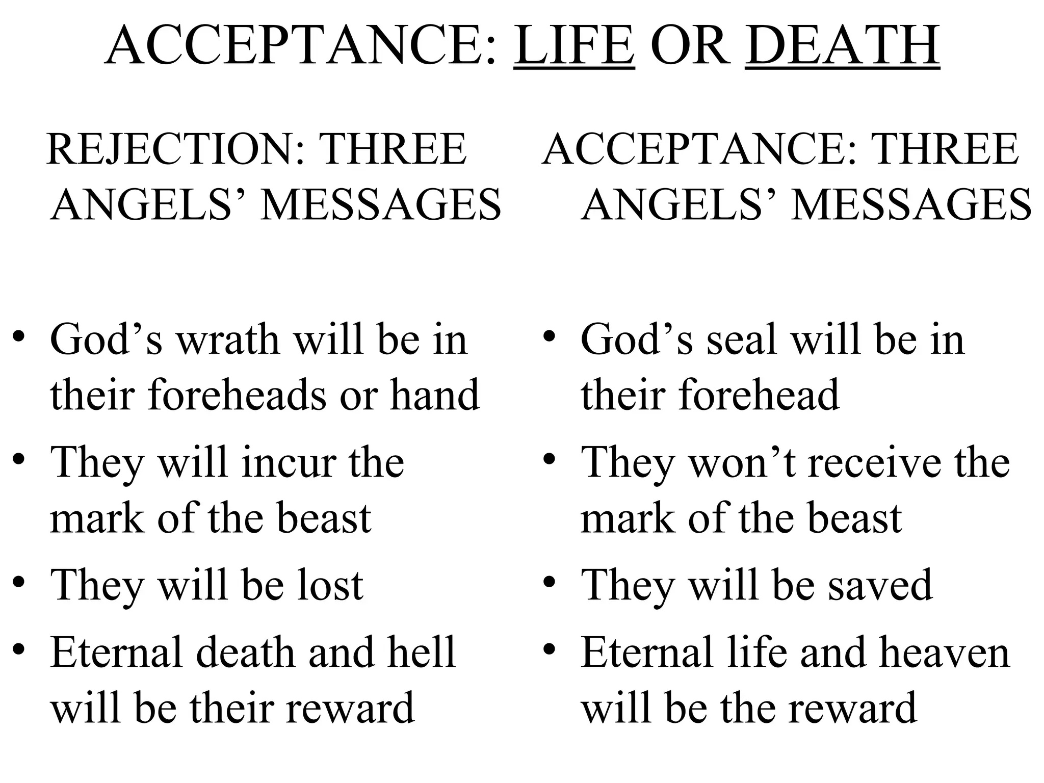 The Three Angels Message | PPT