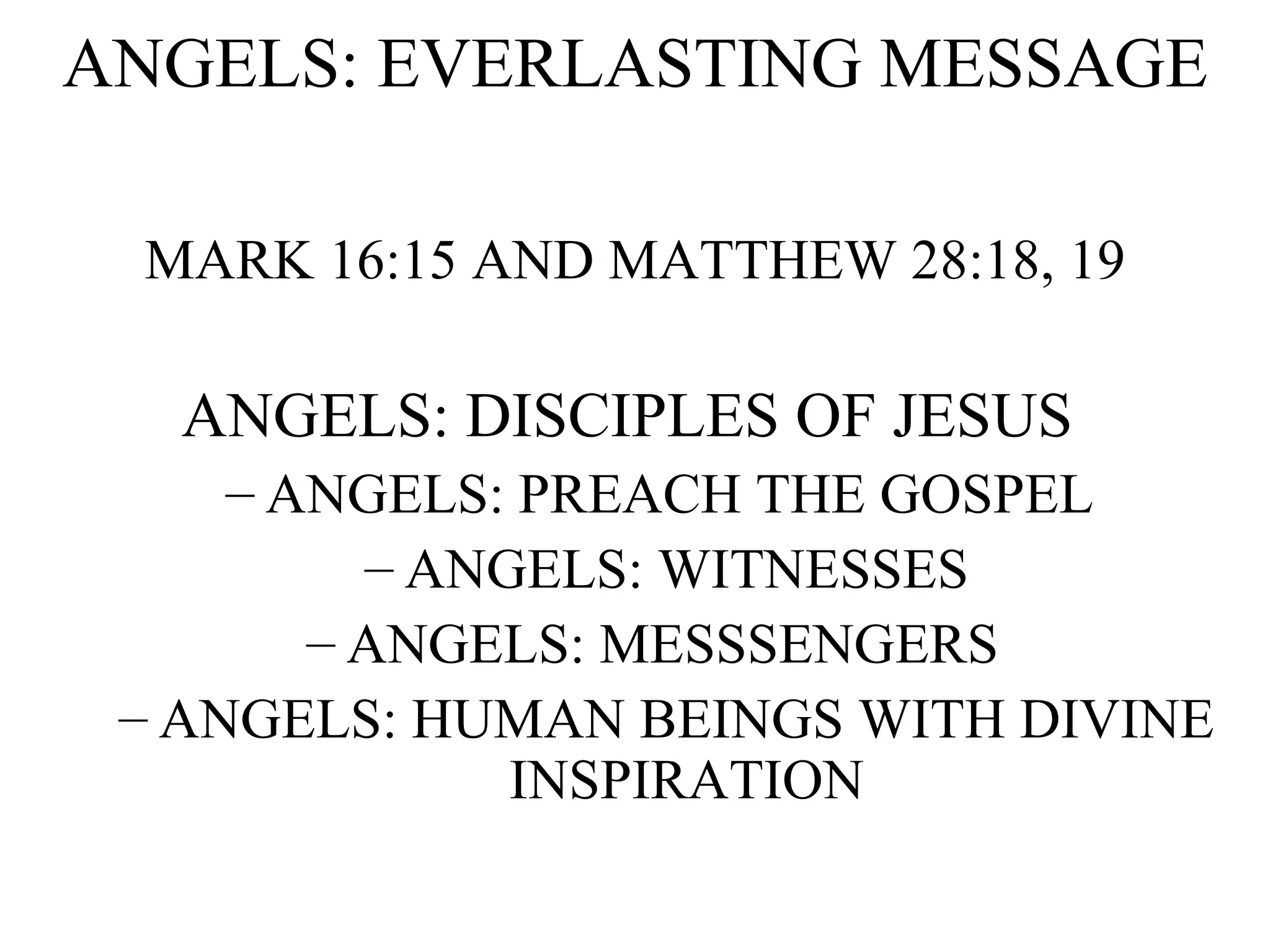 The Three Angels Message | PPT
