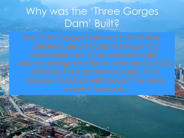 The Three Gorges Dam | PPT | Power and Energy Industry | Industries
