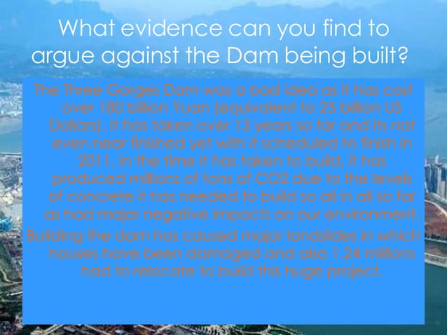 The Three Gorges Dam | PPT | Power and Energy Industry | Industries