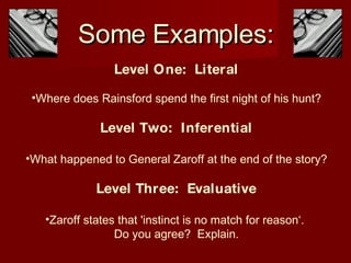 The Three Levels Of Reading | PPT