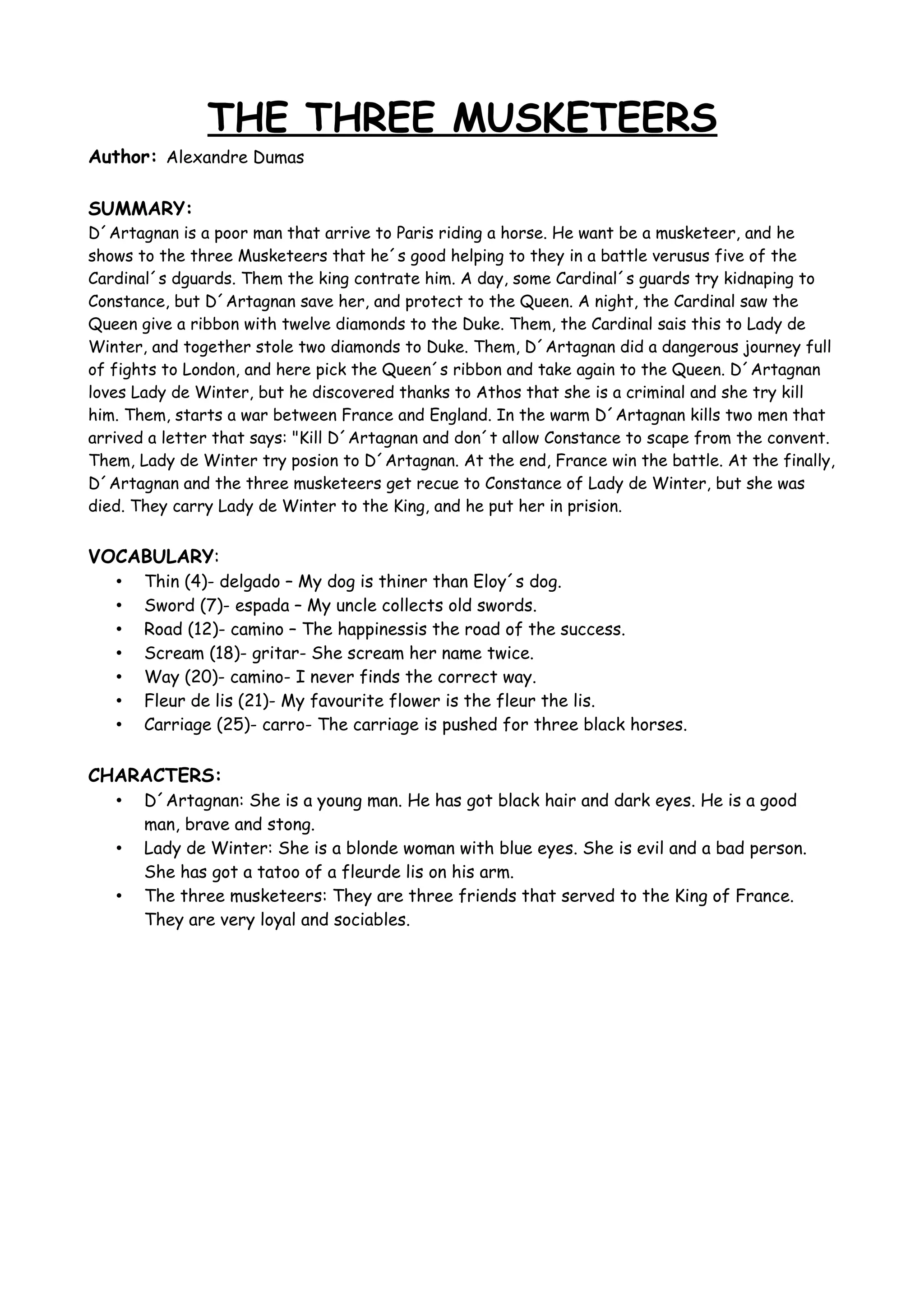 The three musketeers | ODT