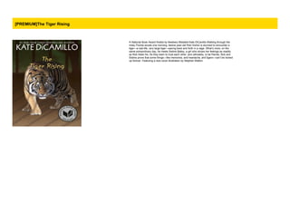 [PREMIUM]The Tiger Rising | PDF | Books and Literature