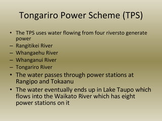 The Tongariro Power Scheme | PPT | Geography | Science