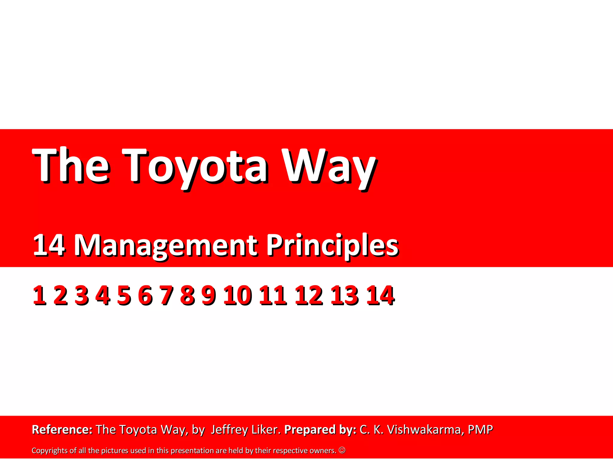 The Toyota Way- 14 Management Principles | PPS