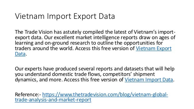 Import Export Data - The Trade Vision Presentation | PPT