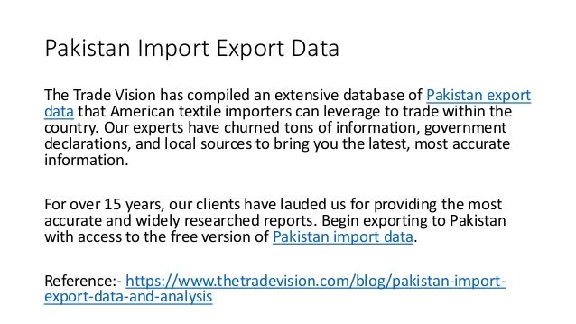 Import Export Data - The Trade Vision Presentation | PPT