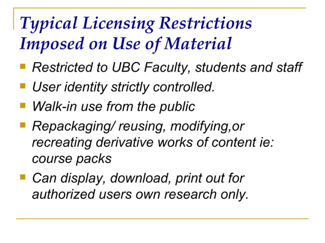 The Traditional Licensing Model | PPT