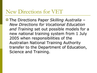 The Training System Session 1 | PPT | Vocational Training | Careers