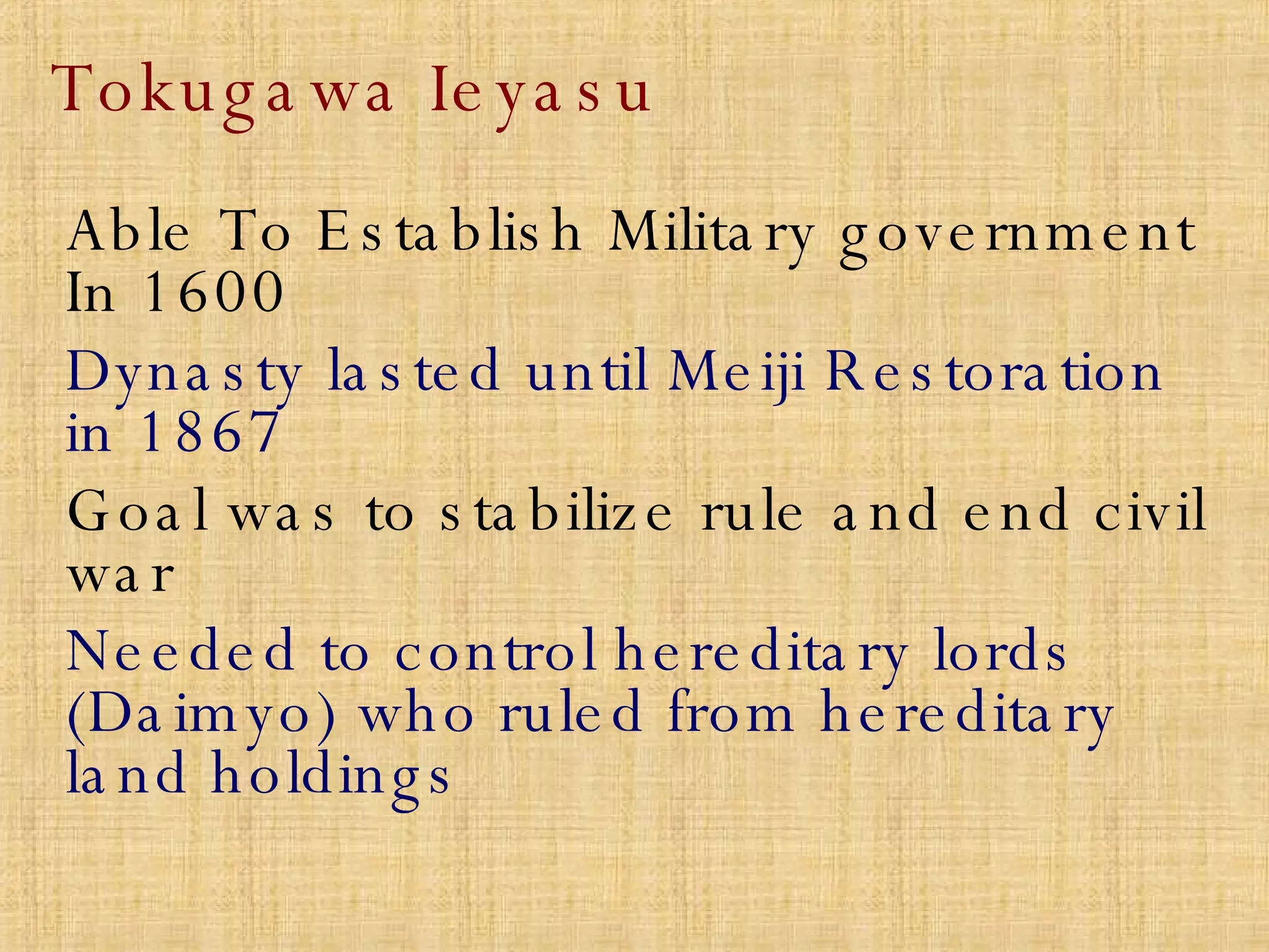 The Transformation Of Japan | PPT