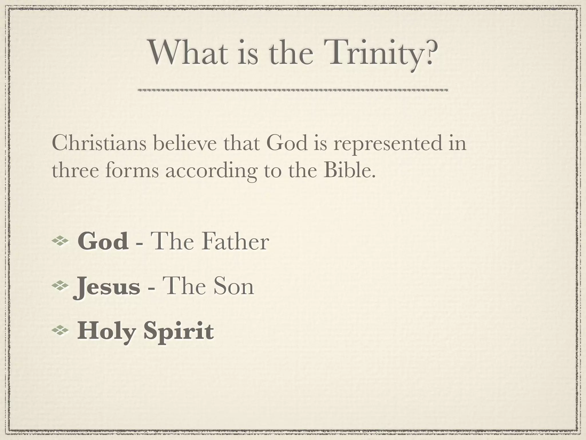 The Trinity | PDF